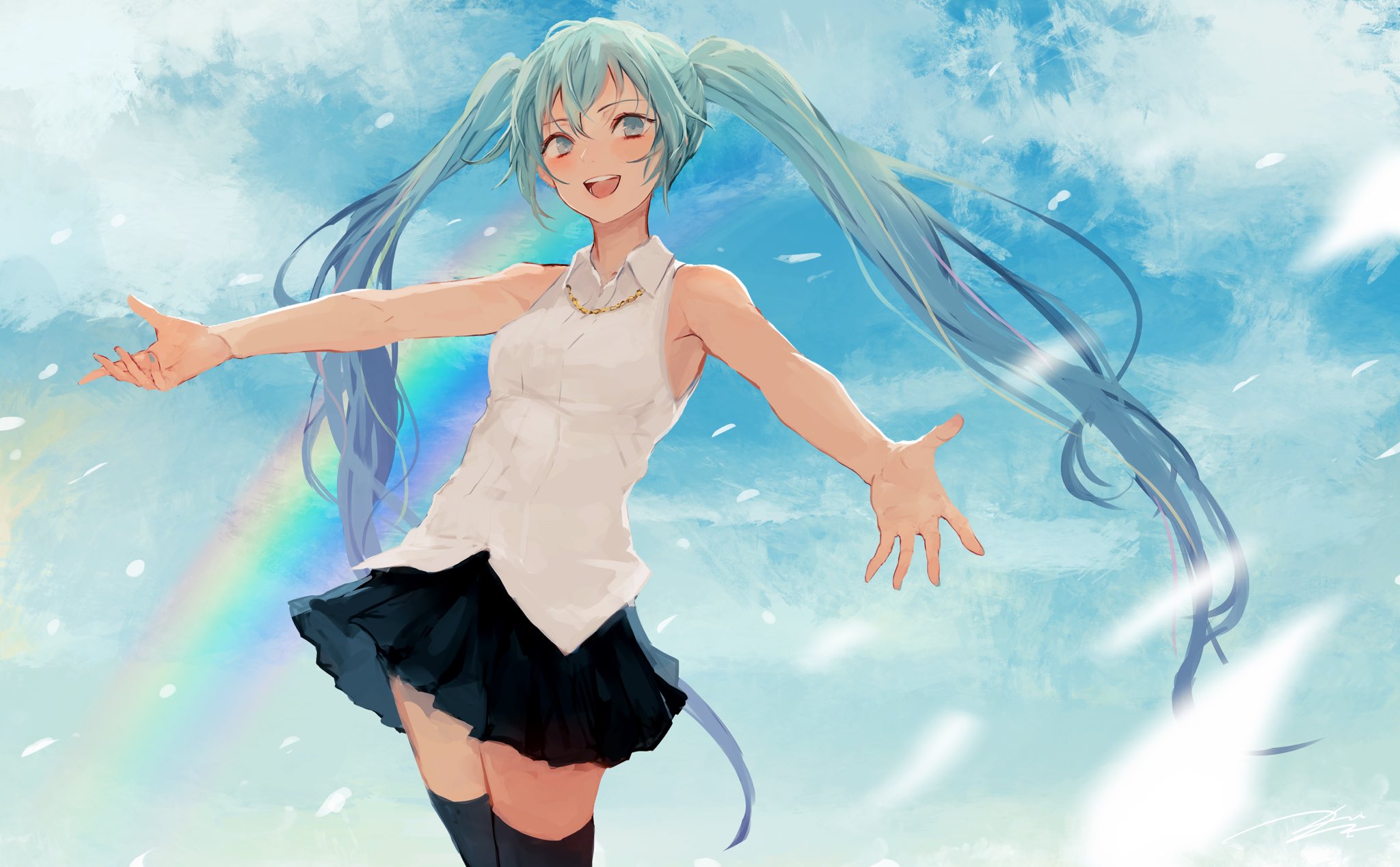kouzuki kei vocaloid hatsune miku thighhighs | #407512 | yande.re